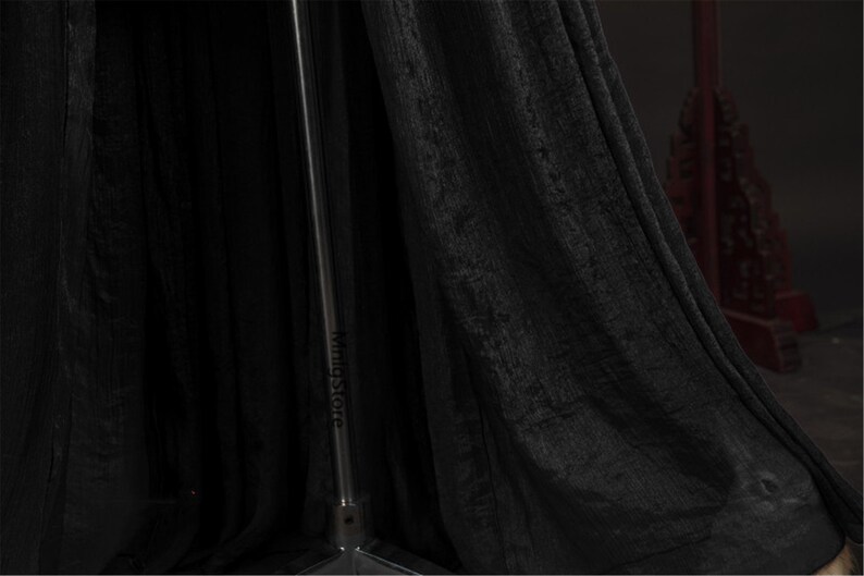 Black Cape, Hooded Cape, Chiffon Cape, Long Cape, Halloween Cosplay ...