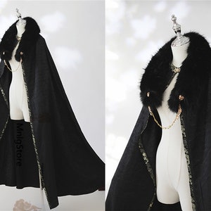 Handmade Cape, With Fur Collar, Couple Cape, Festival Cape for Adults ...