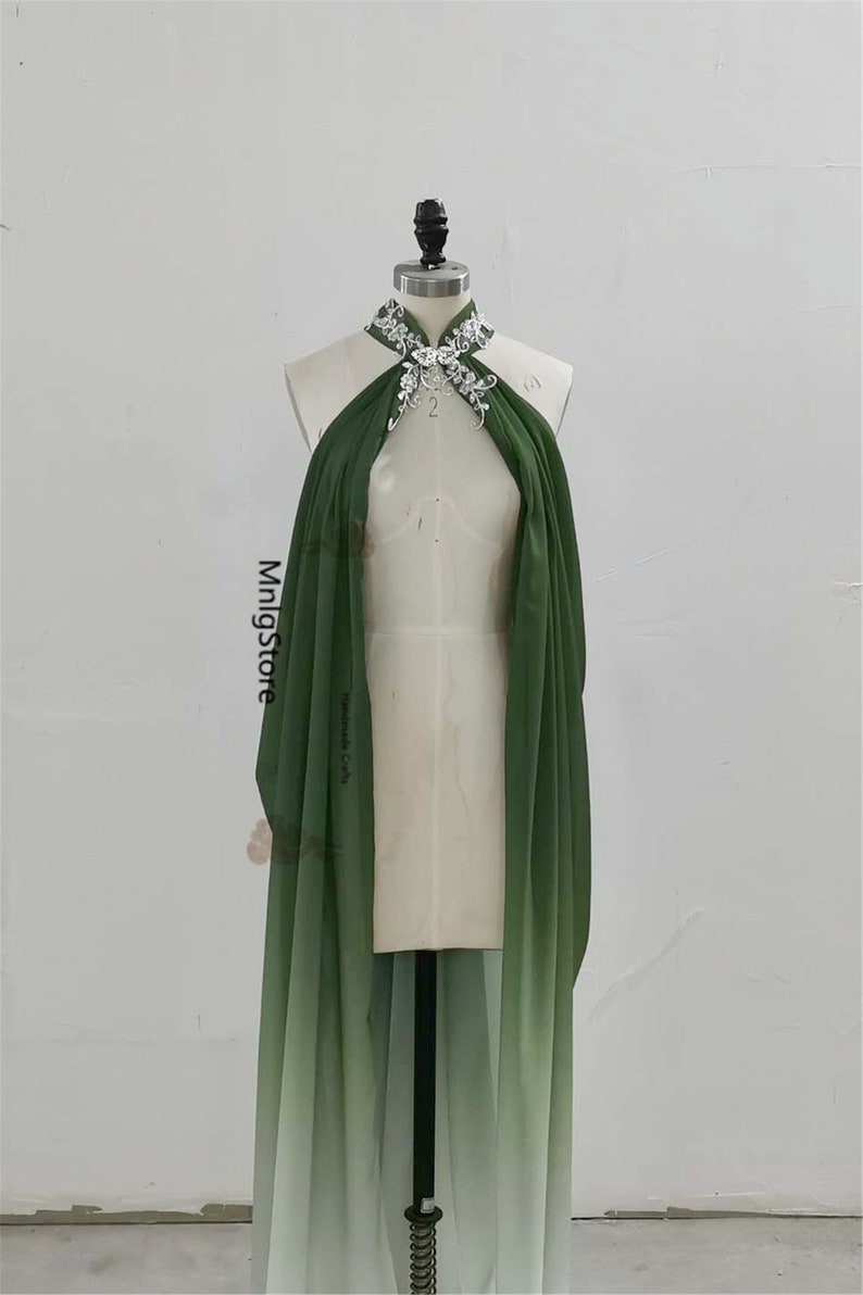 Green Fairy Cape Spandex Cape Cosplay Cape Princess Cape - Etsy
