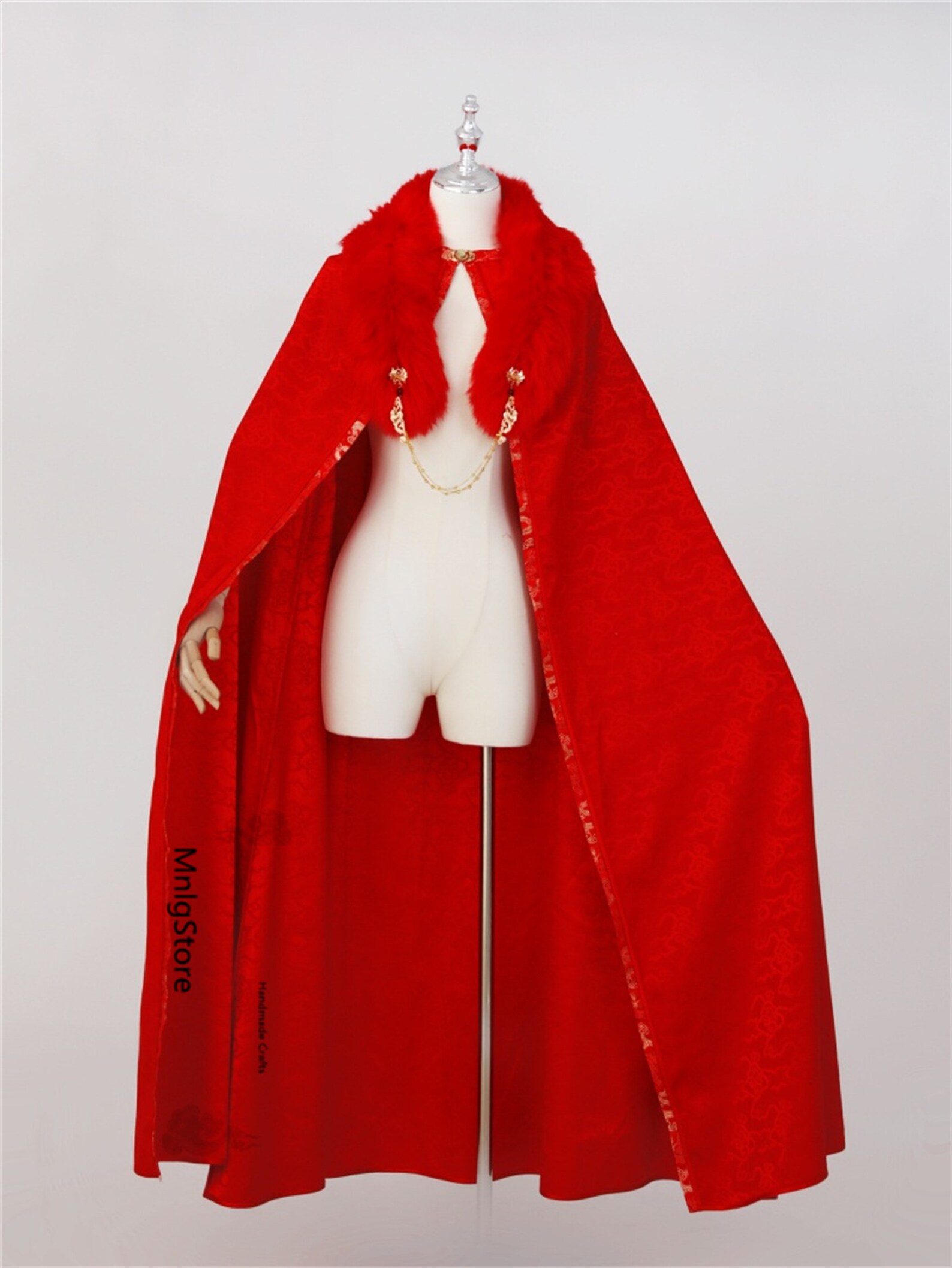 Handmade Cape, With Fur Collar, Couple Cape, Festival Cape for Adults ...