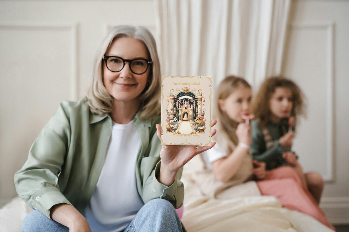 Princess Ball Birthday Digital Invitation Editable Template. It's ...