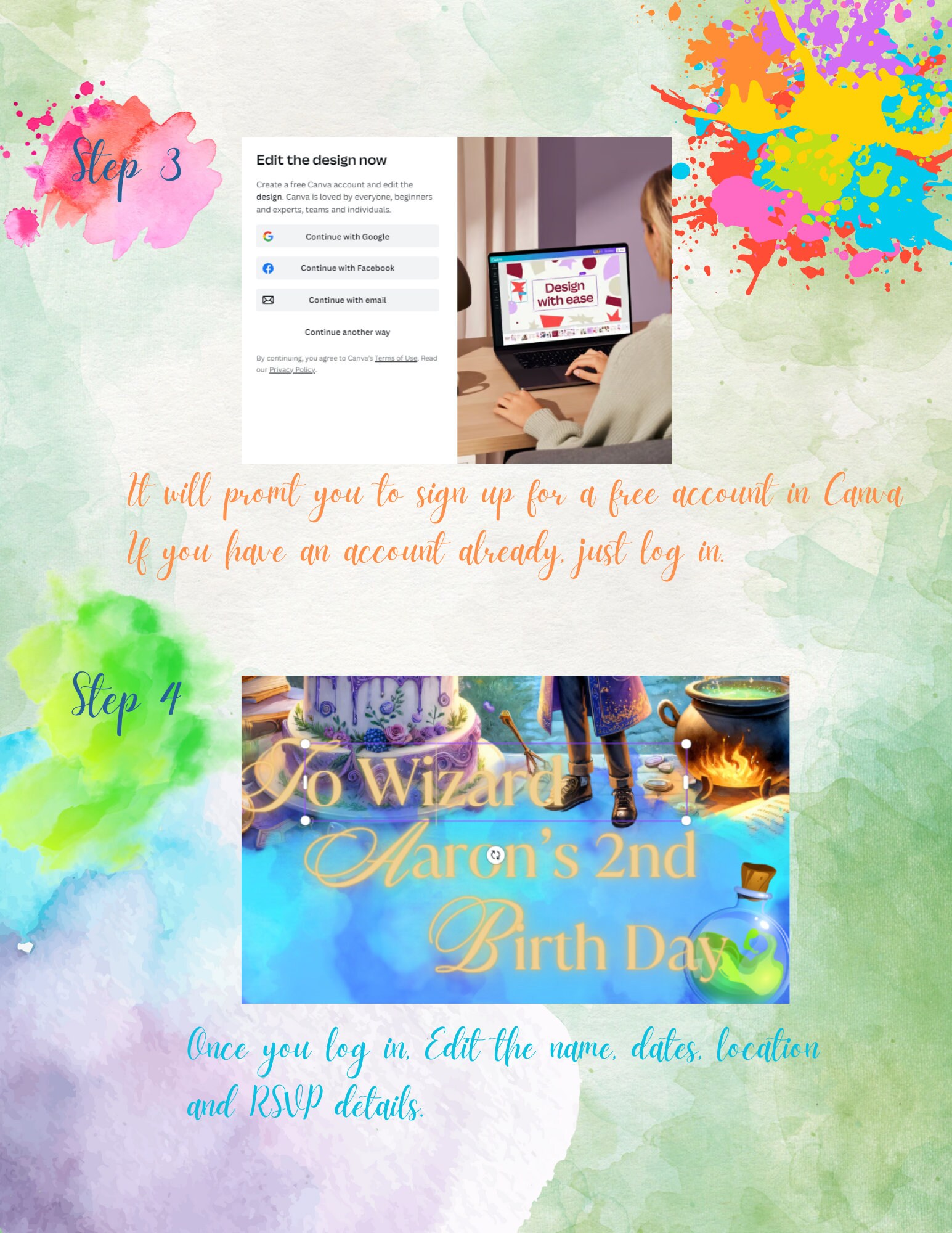 Princess Ball Birthday Digital Invitation Editable Template. It's ...