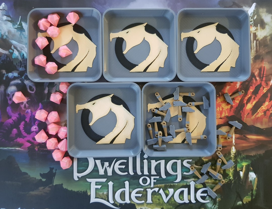 Boardgame Component Trays for Dwellings of Eldervale - Etsy