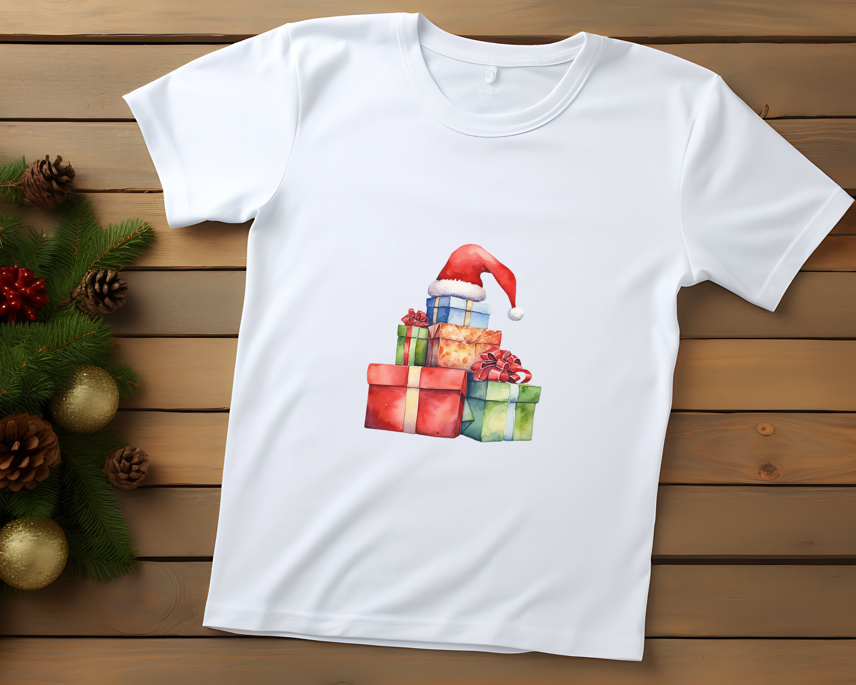 Watercolor Santa Hat Clipart Bundle Santa Clause Hat Printable PNG ...