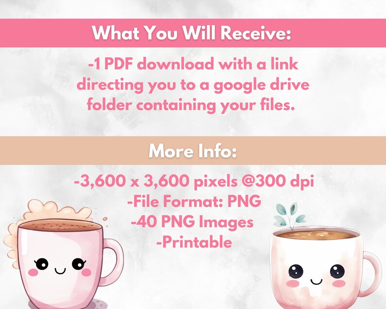 Watercolor Cute Coffee Cup Clipart, Coffee Love, Kawaii Coffee Cups ...