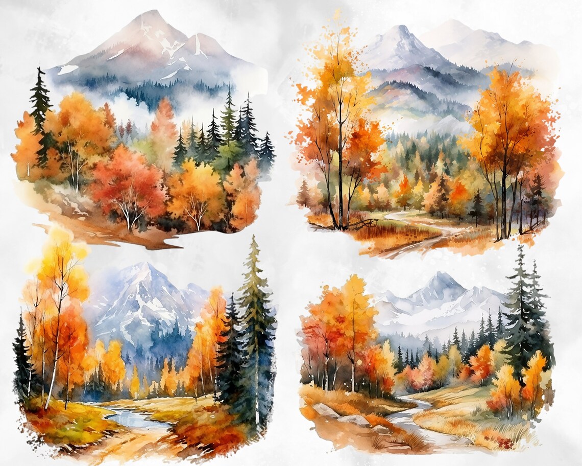 Aesthetic Fall Clipart, Printable, Fall Transparent, PNG Images for ...