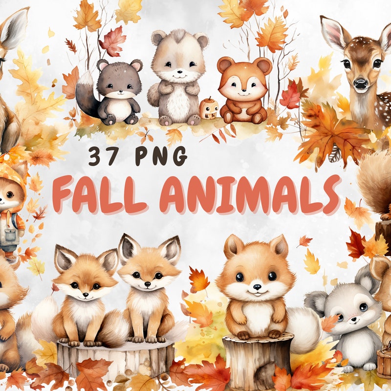 Cute Fall Clipart - Etsy