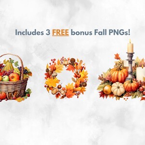 Aesthetic Fall Clipart, Printable, Fall Transparent, PNG Images for ...