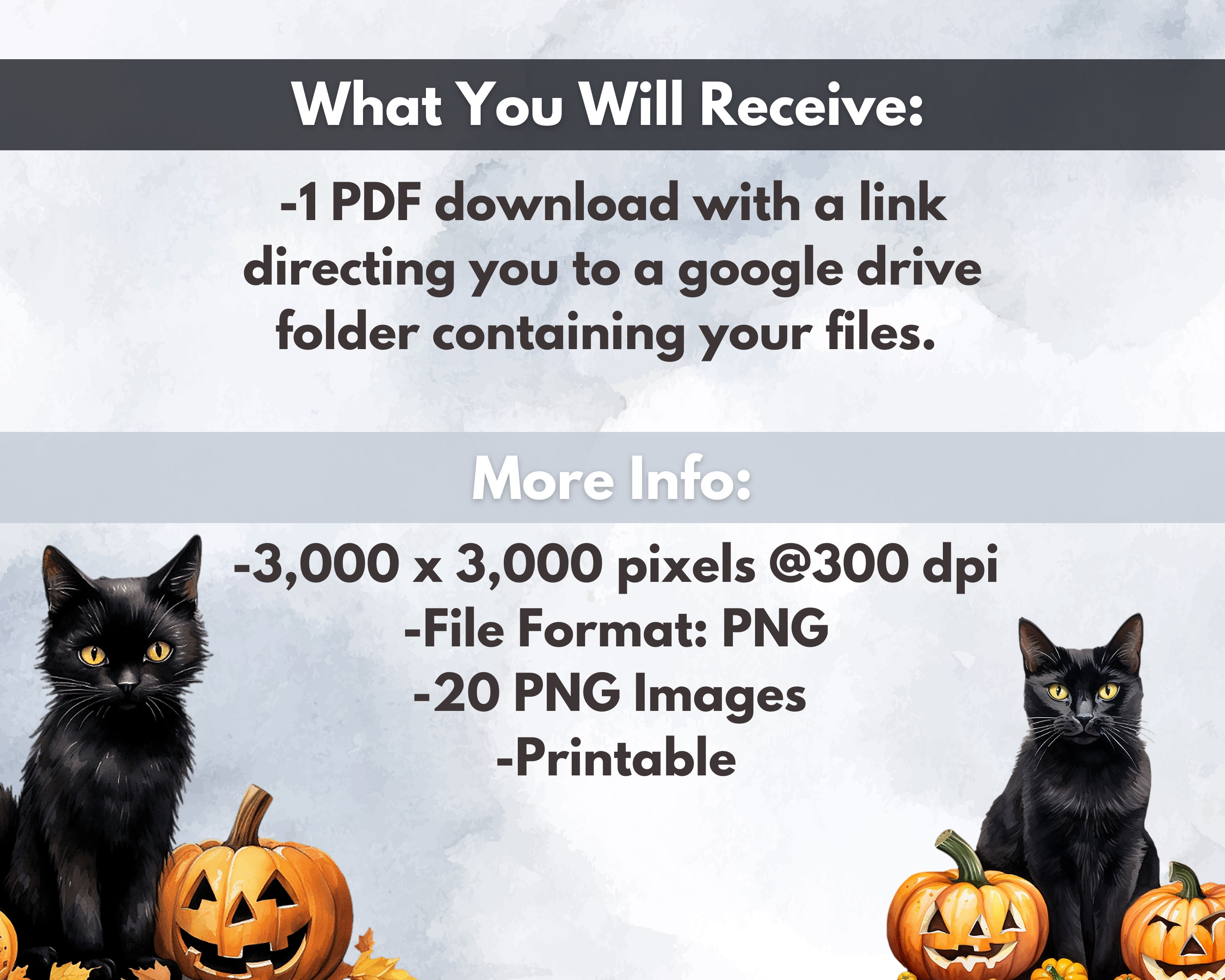 Watercolor Black Cat Clipart Cute Halloween Printable PNG - Etsy