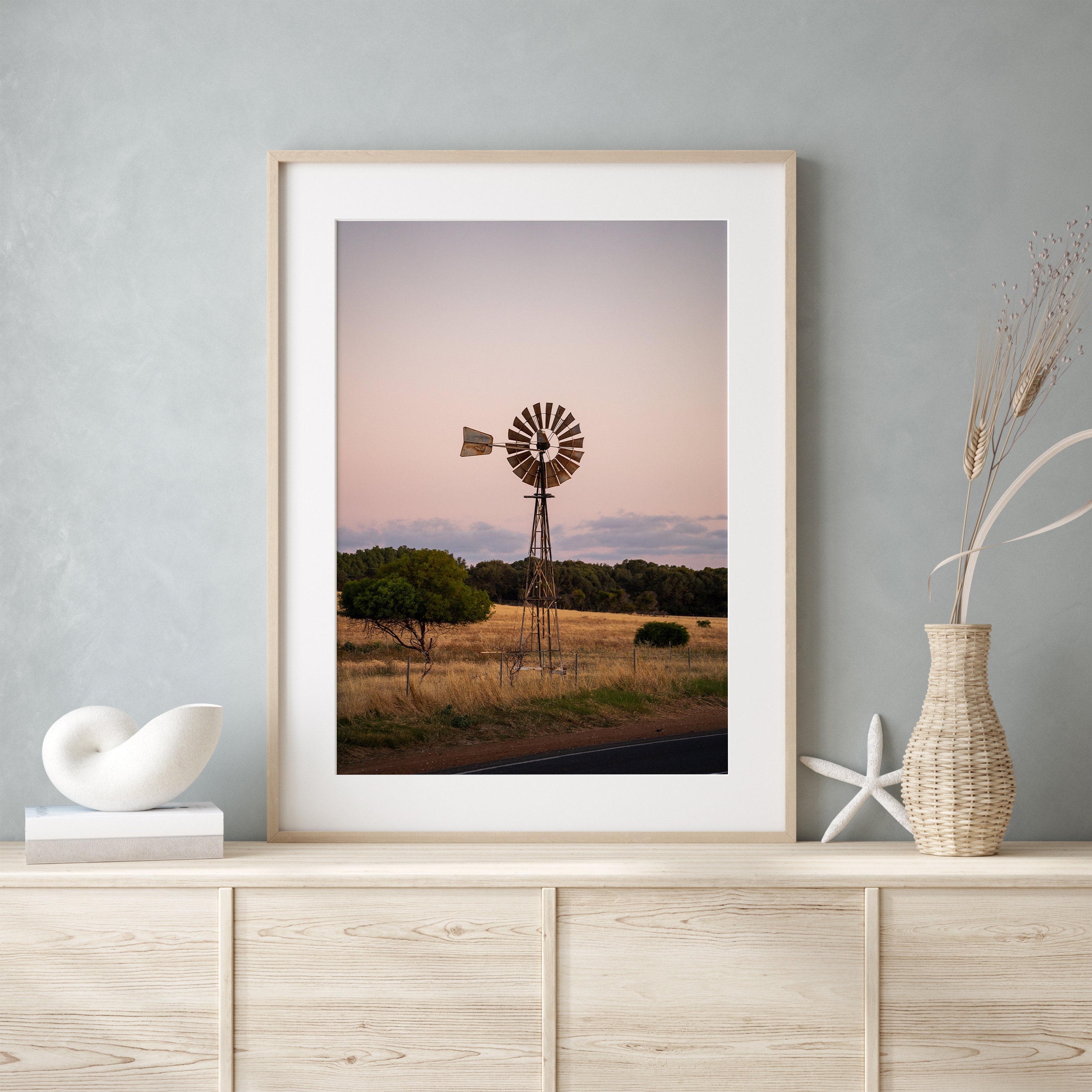 Outback Wall Art Rustic Windmill Photo Print Housewarming Gift - Etsy