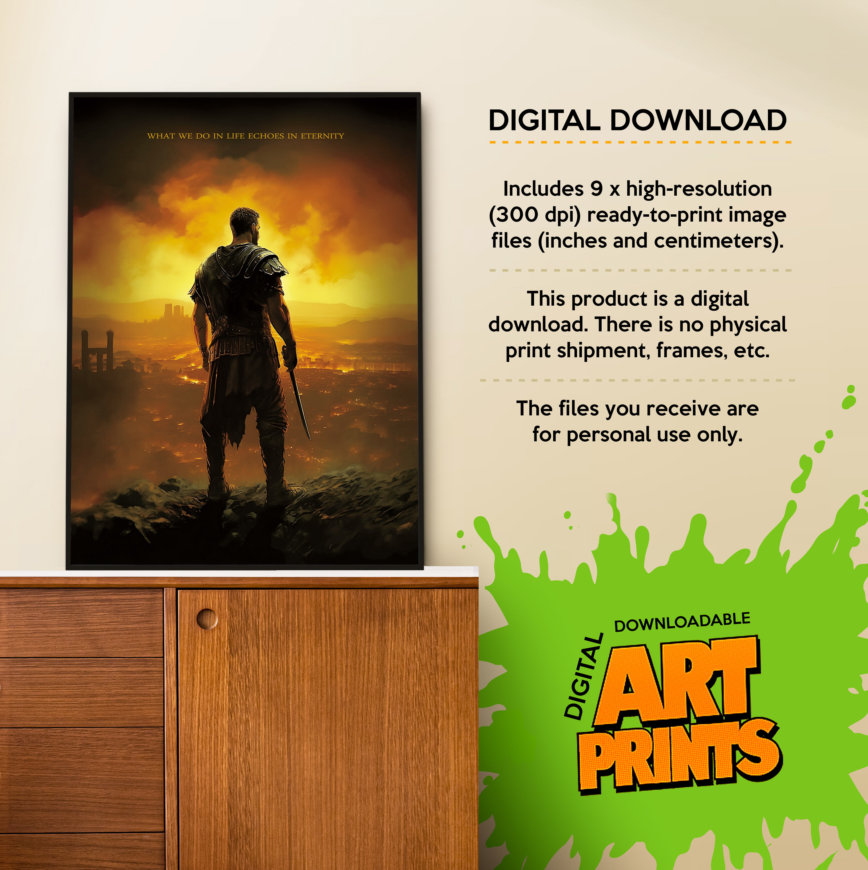 What We Do in Life Echoes in Eternity Poster, Powerful Gladiator Movie ...