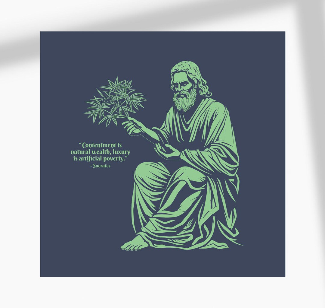 Timeless Quotation 2 Color Variation Poster, Socrates Ancient ...