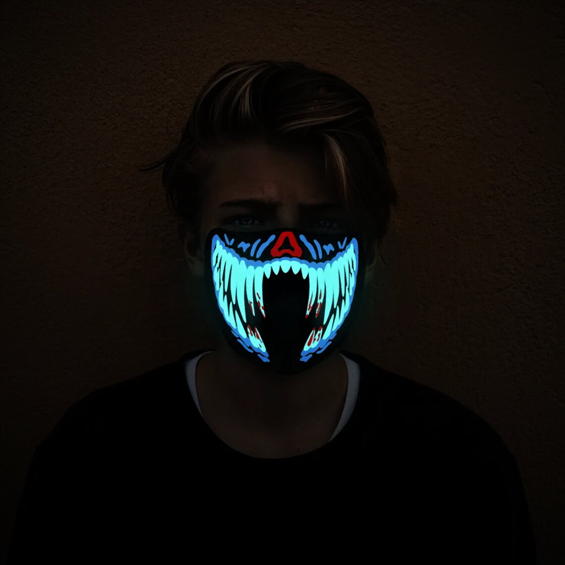 Electronic Sound Reactive LED Mask, Luminous Gas Mask, Reactive LED ...