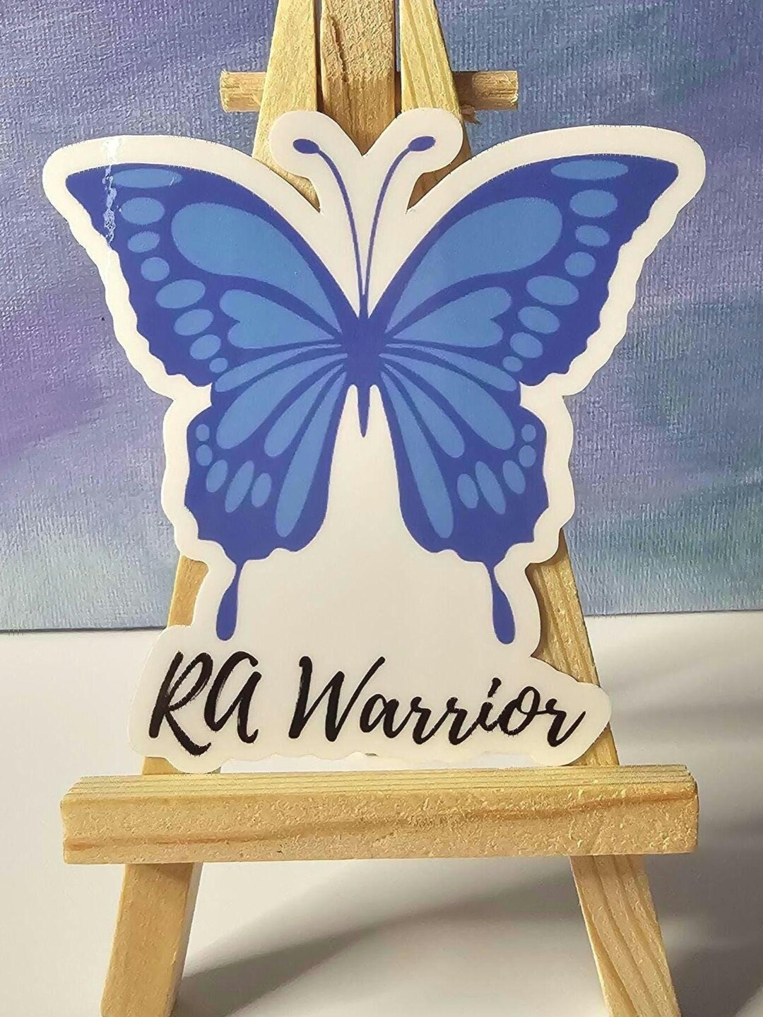 Rheumatoid Arthritis Warrior Butterfly Sticker: RA Awareness Gift - Etsy