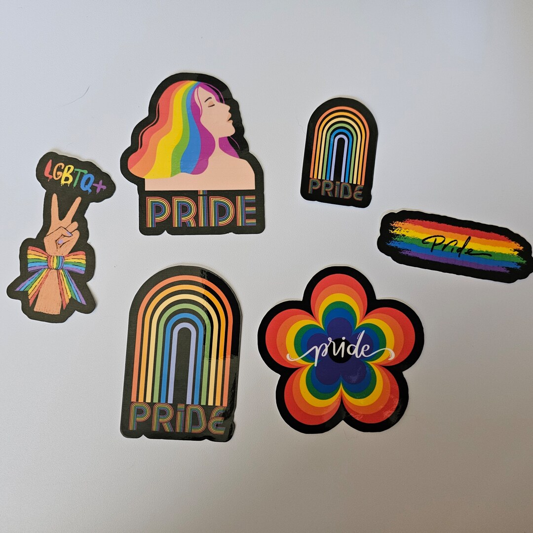 Gay Pride Sticker Pack Gay Pride Stickers 6 Pack Pride Month Sticker ...