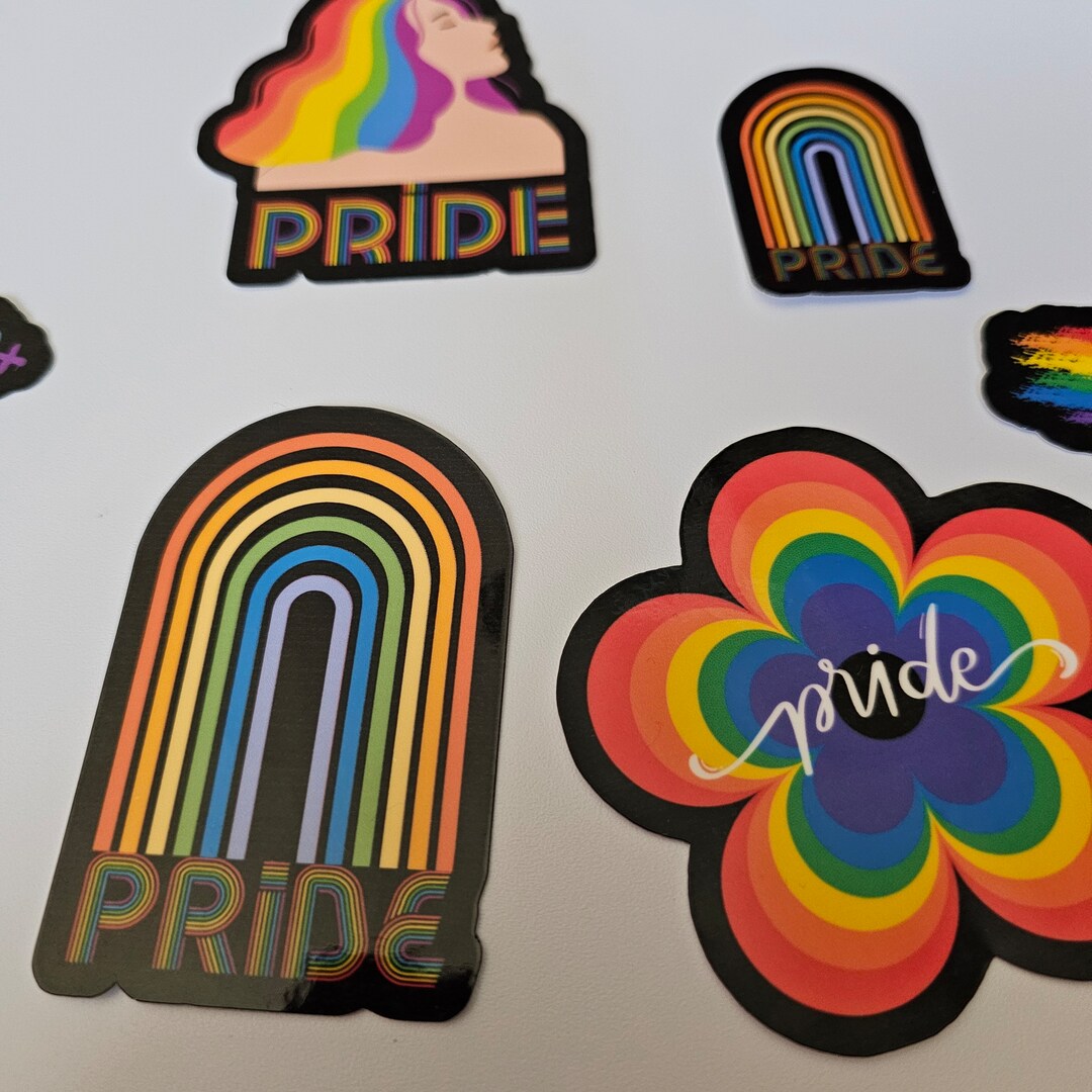 Gay Pride Sticker Pack | Gay Pride Stickers 6 Pack | Pride Month ...
