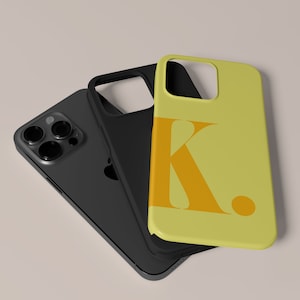Personalised Large Initial Phone Case for iPhone 17 16 15 14 13 12 11 ...