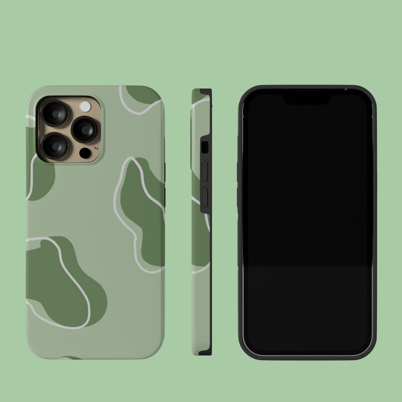 Dark Green and Light Green Marble Design Iphone 14 13 12 Pro - Etsy