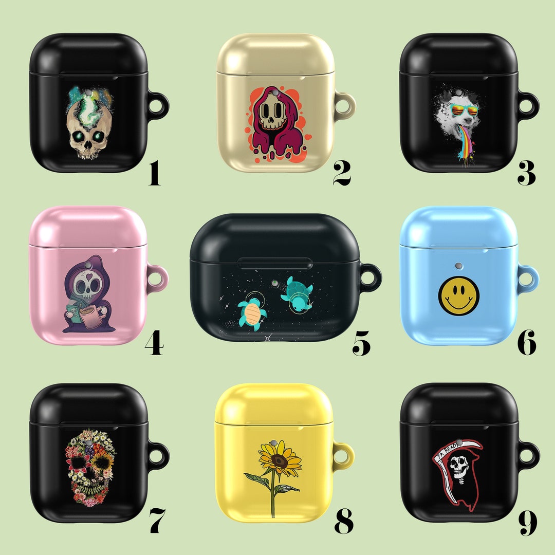 Various Options Airpods Case Sunflower Sea Turtle Ghost Pattern Air ...
