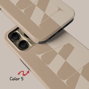 Personalized Initials Case for iPhone 16 15 14 13 12 11 Pro Max Plus ...