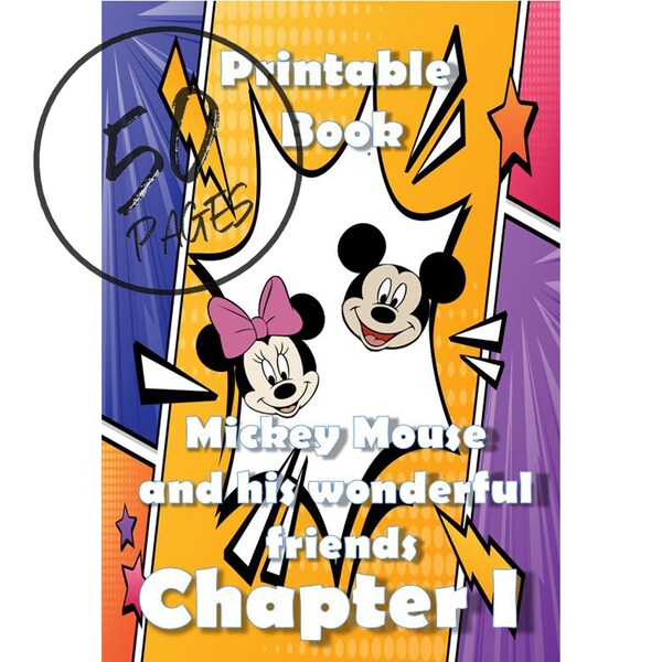 Mickey Mouse Drawing Book - Etsy