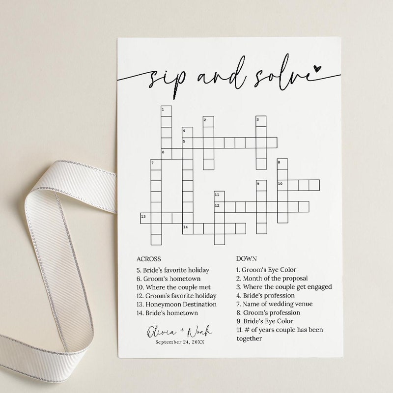 Wedding Puzzle Customizable - Etsy