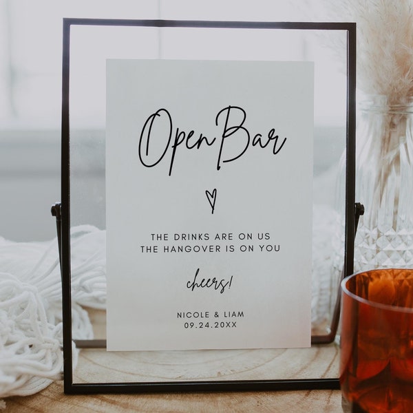 Wedding Bar Sign - Etsy