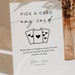 Playing Cards Guest Sign, Please Sign Our Guestbook, Pick A Card Any ...
