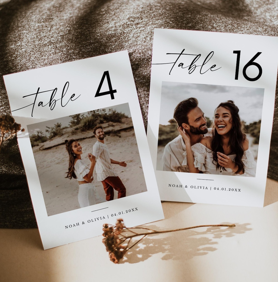 Wedding Table Numbers, Printable Table Numbers, Editable Table Number ...