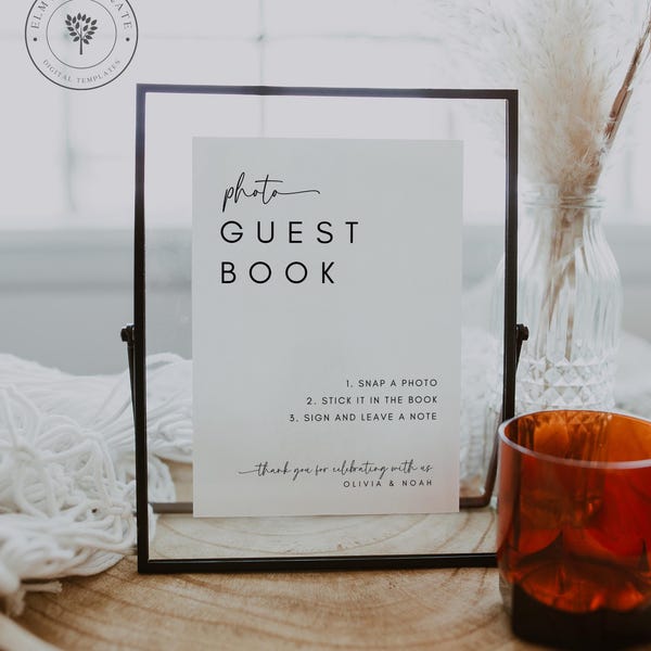 Guest Book Frame - Etsy