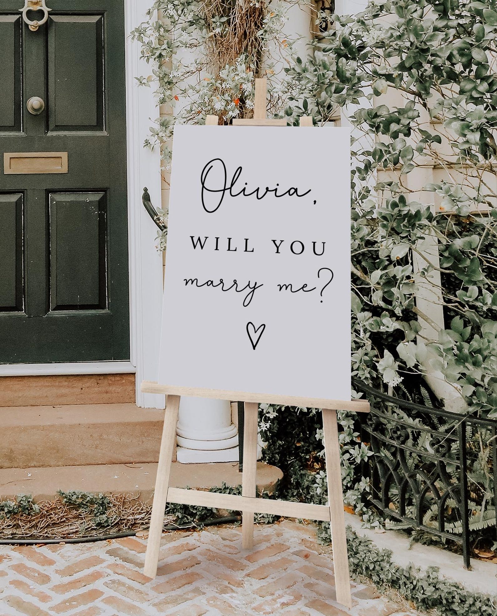 Will You Marry Me Sign Template, Personalized Proposal Photo Prop ...
