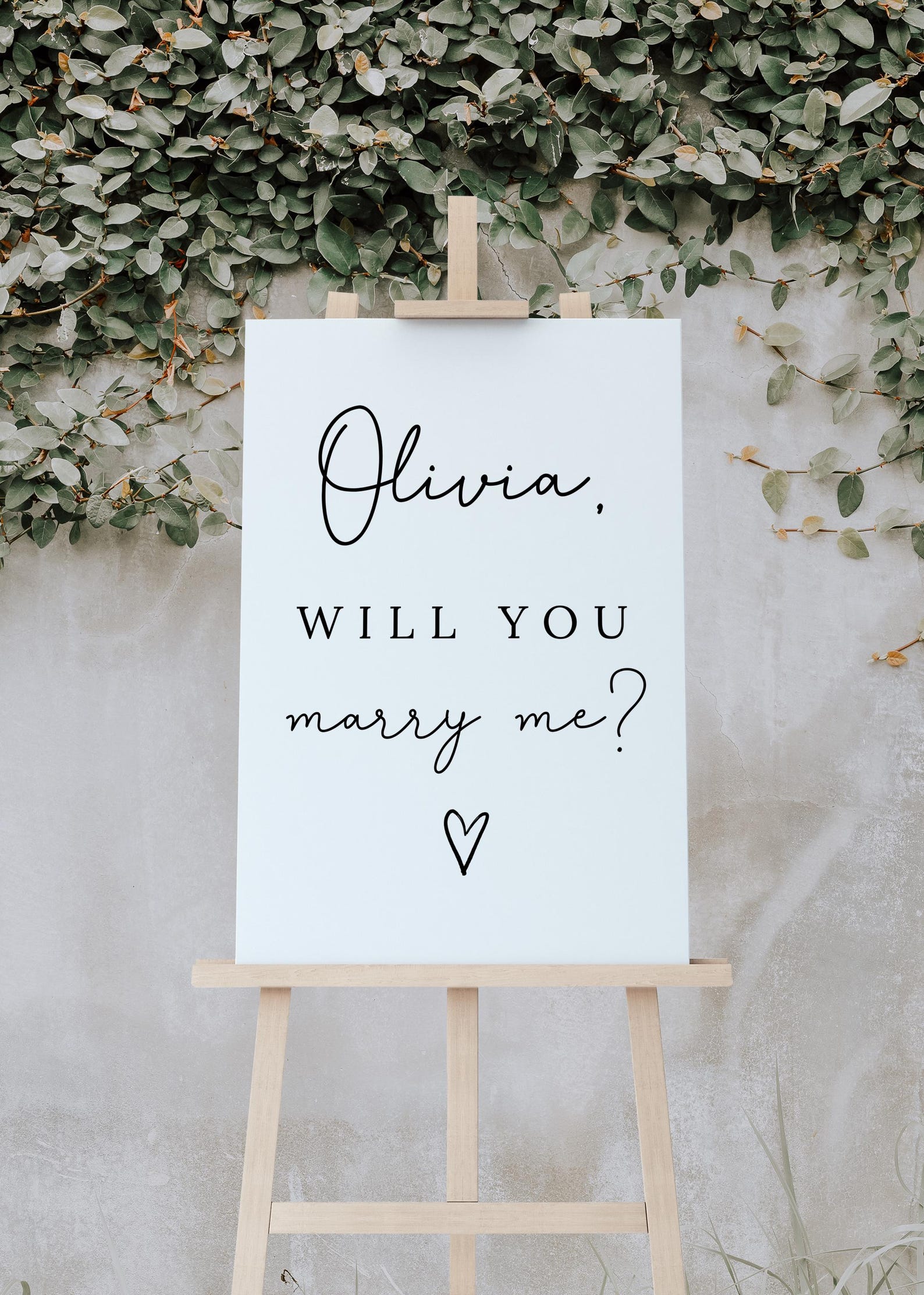 Will You Marry Me Sign Template, Personalized Proposal Photo Prop ...