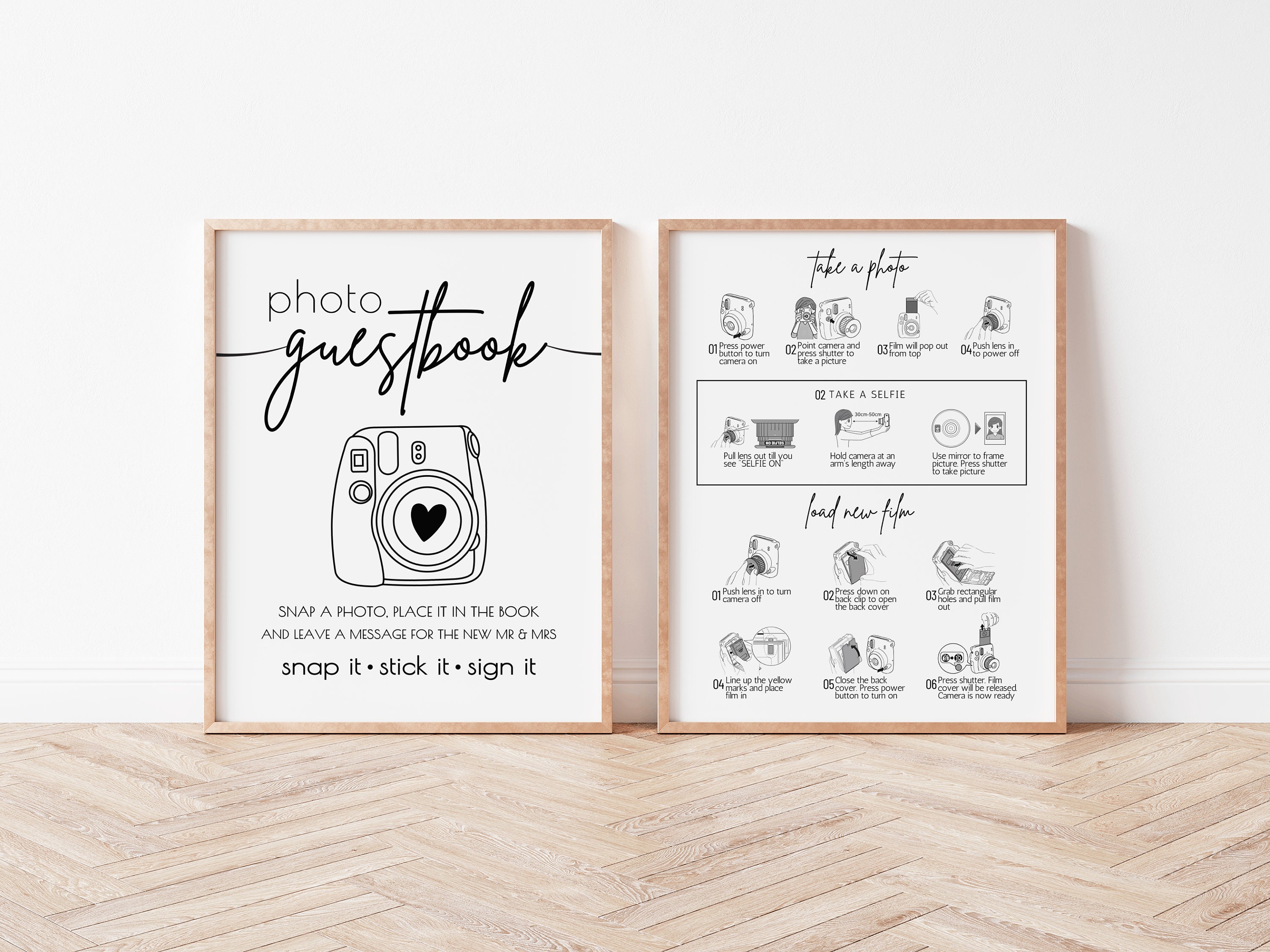 Photo Guest Book Sign, Instax Mini 11 Camera Instructions Polaroid ...