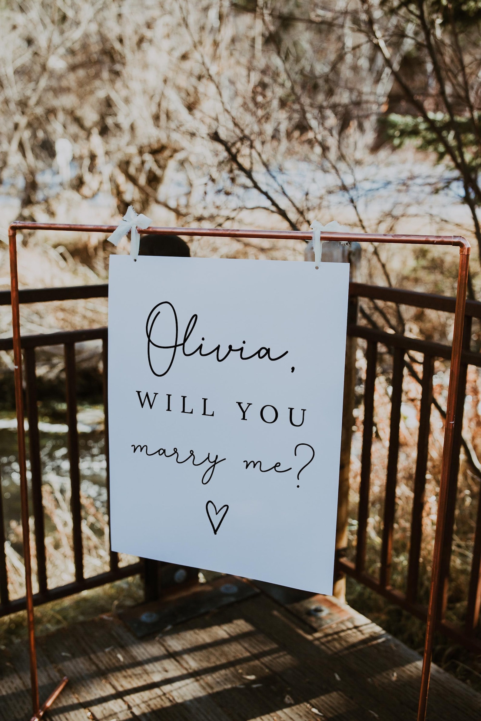 Will You Marry Me Sign Template, Personalized Proposal Photo Prop ...