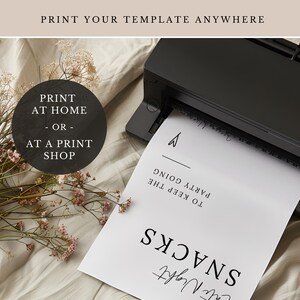 Wedding Snack Bar Sign, Printable Snack Station Sign, Late Night Snacks ...