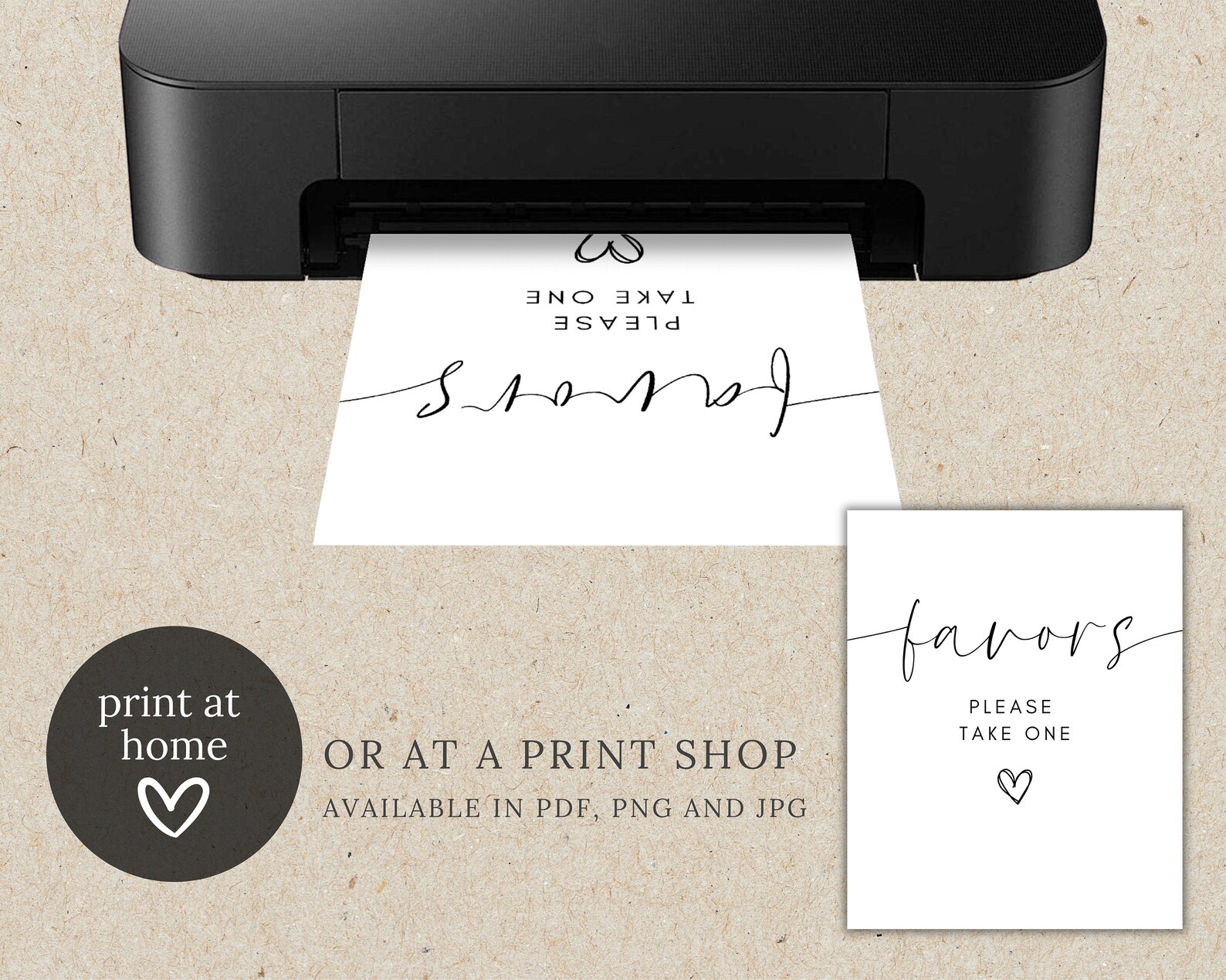 Wedding Favor Sign Template, Please Take a Favor Sign, Please Take One ...