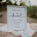 Heart Guest Book Sign, Please Sign a Heart Sign, Sign a Heart Guestbook ...