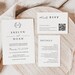 QR Code Wedding Invitation Set, Traditional Wedding Calligraphy QR RSVP ...