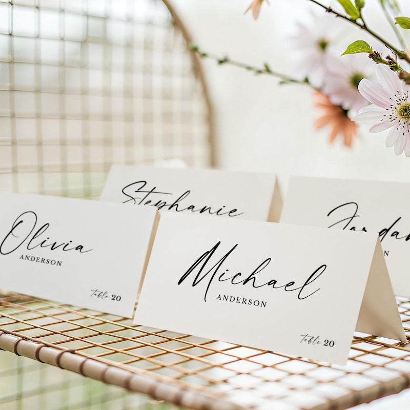 Dining Table Place Cards - Etsy