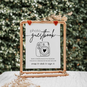 Photo Guest Book Sign, Instax Mini 11 Camera Instructions Polaroid ...
