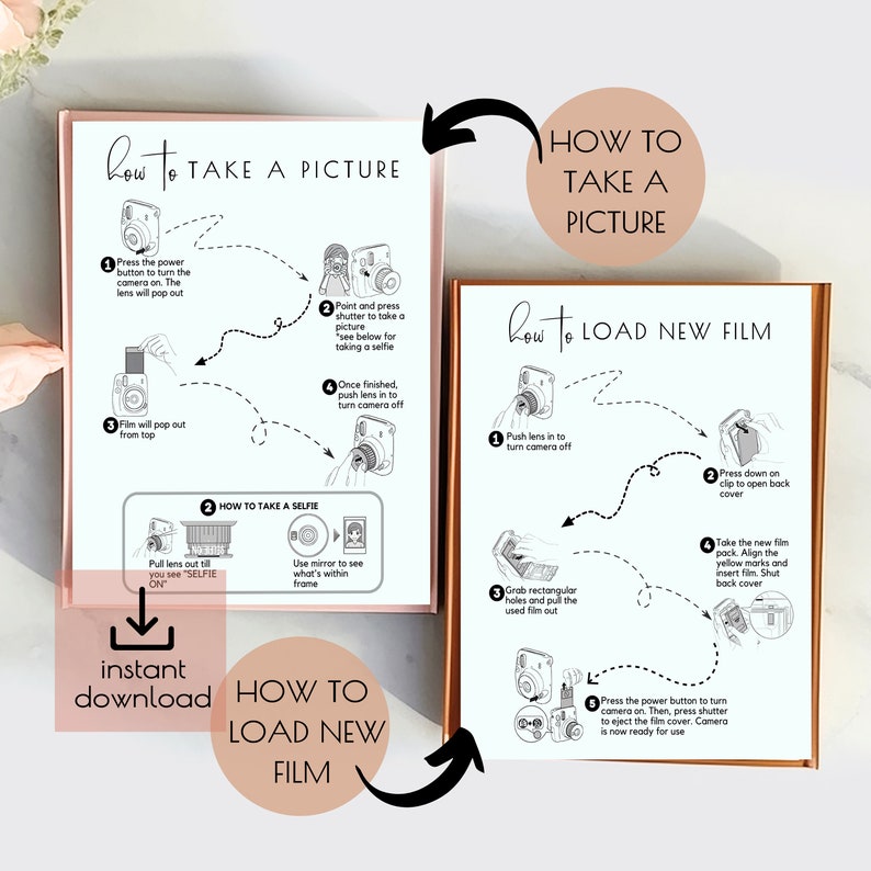 Instax Mini 11 Instructions Sign Instant Downloadable A4 - Etsy