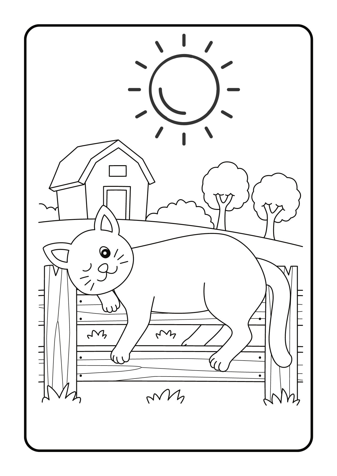 Printable Coloring Book With Cats - Etsy