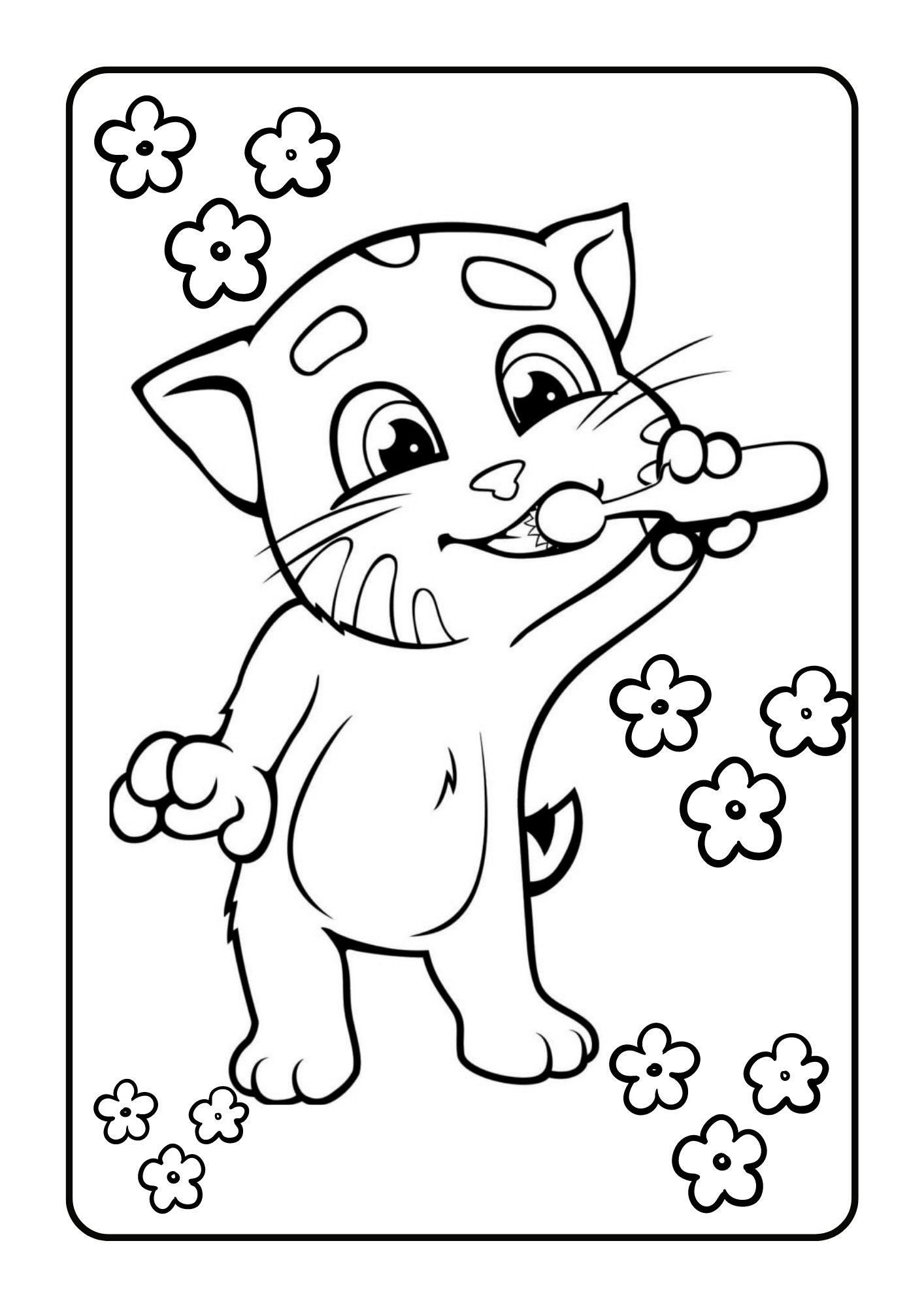 Printable Coloring Book With Cats - Etsy