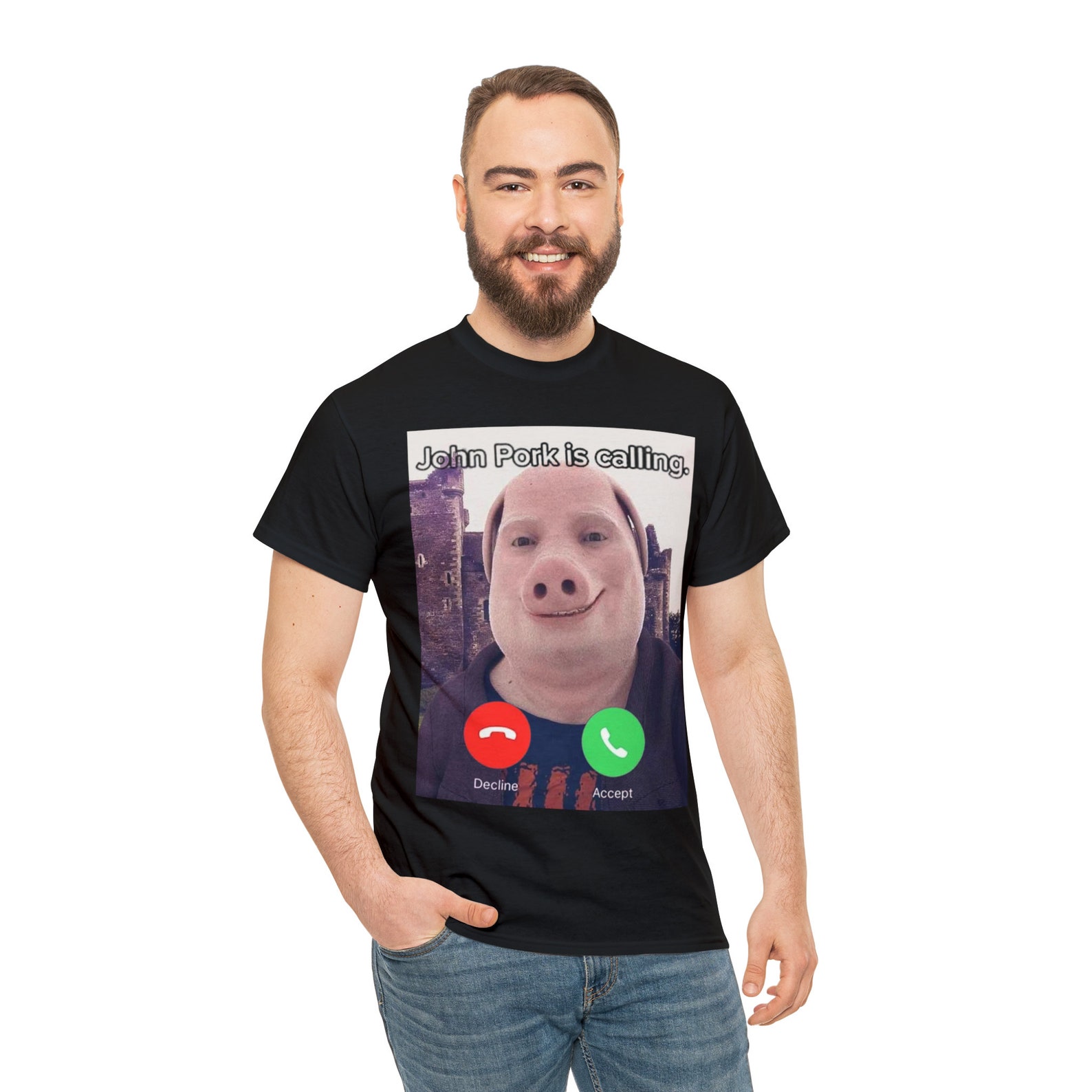 John Pork is Calling T-shirt: Viral Meme Tee - Etsy