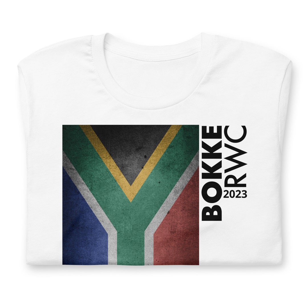 Rugby T-shirt-rwc 2023 Bokke Rugby T-shirt-south Africa - Etsy