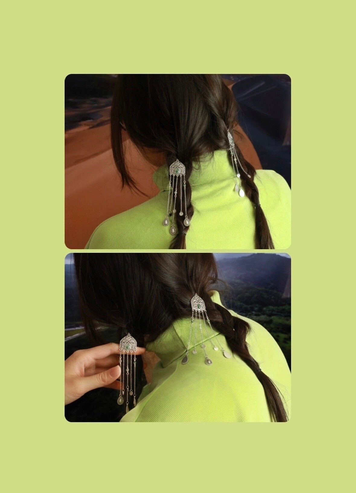 Kazakh Sholpy YURT Ethnic Hair Decorations Set of 2 - Etsy UK