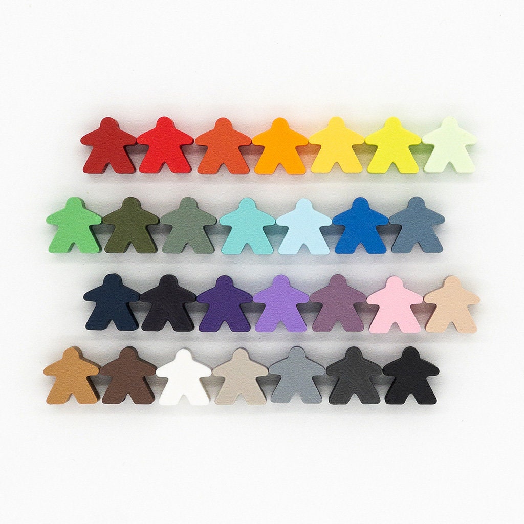 Universal Board Game Meeples | 25+ Colors | 16mm| Carcassonne ...