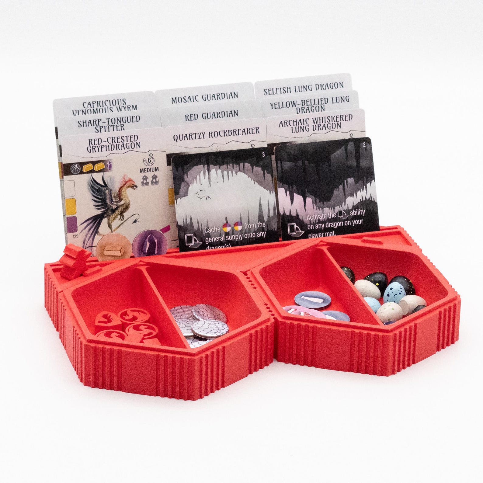 Magnetic Hex Tray Player Dock: Stackable Board Game Card and Dice ...