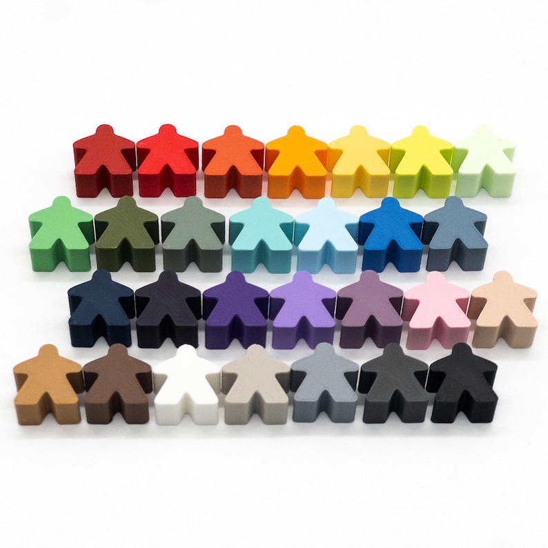Universal Board Game Meeples | 25+ Colors | 16mm| Carcassonne ...
