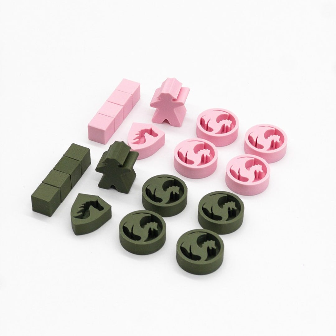 Wyrmspan Upgrade Tokens: Dragon Guild Pieces & Meeple - 30+ Colors ...